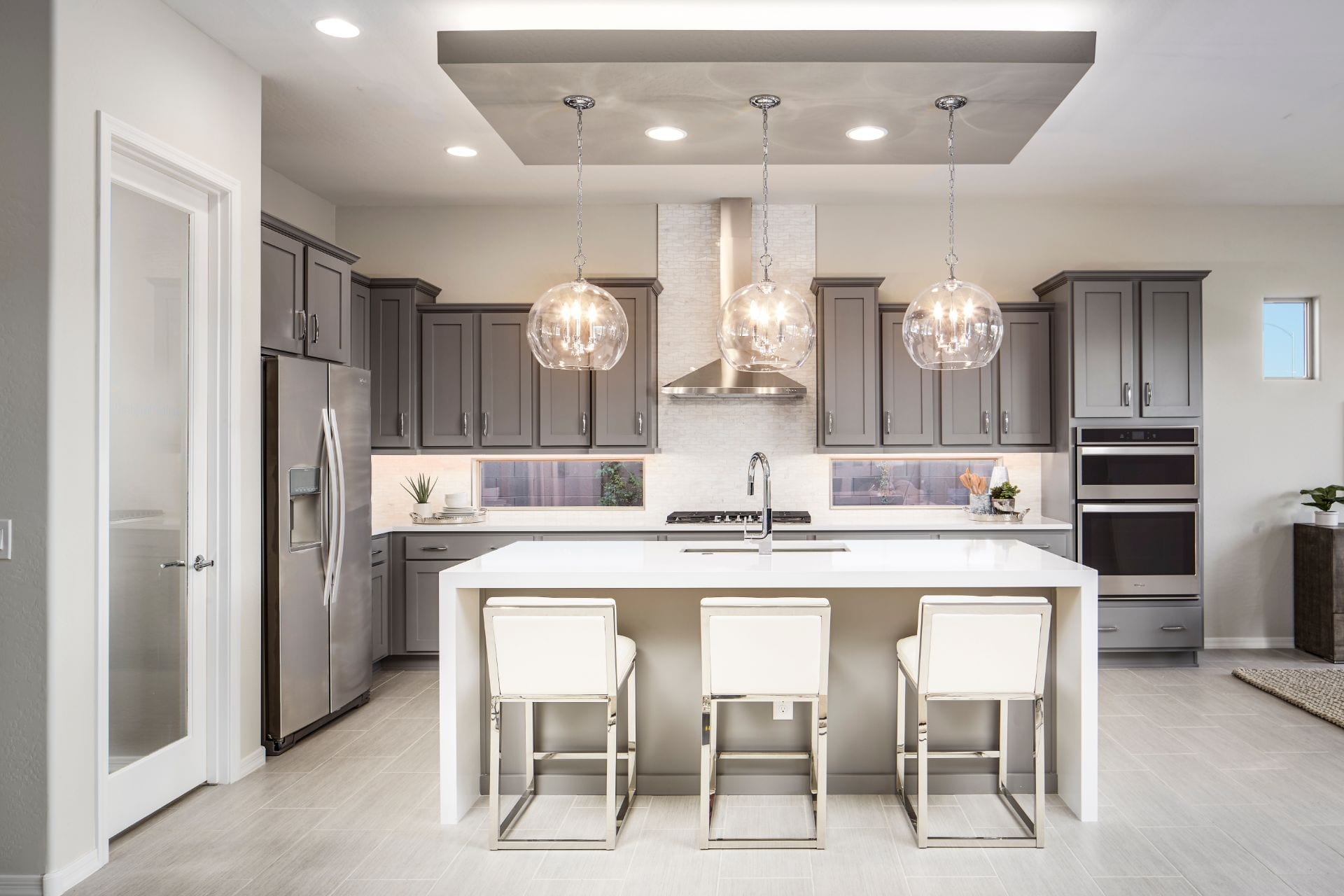 Kitchen Timeless Nantucket Grey None Maple - OakCraft Cabinetry